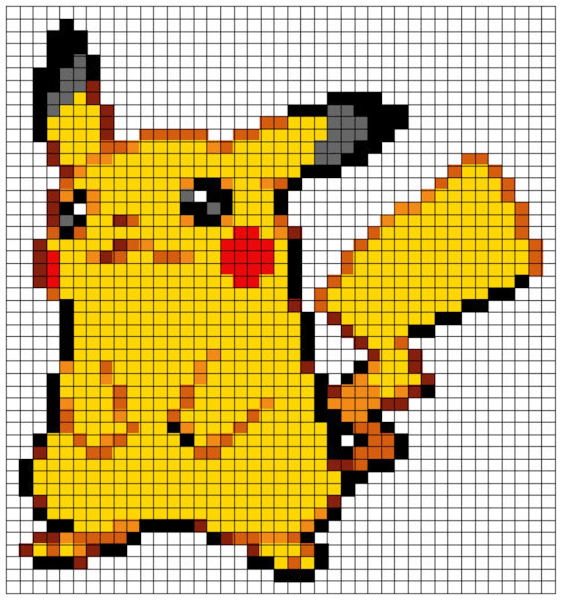 Pikachu Piece - Bobble Stitch - Crochet Pattern - Etsy