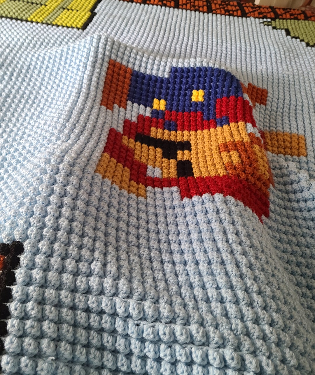 Mario Blanket - Bobble Stitch - Crochet Pattern - Etsy