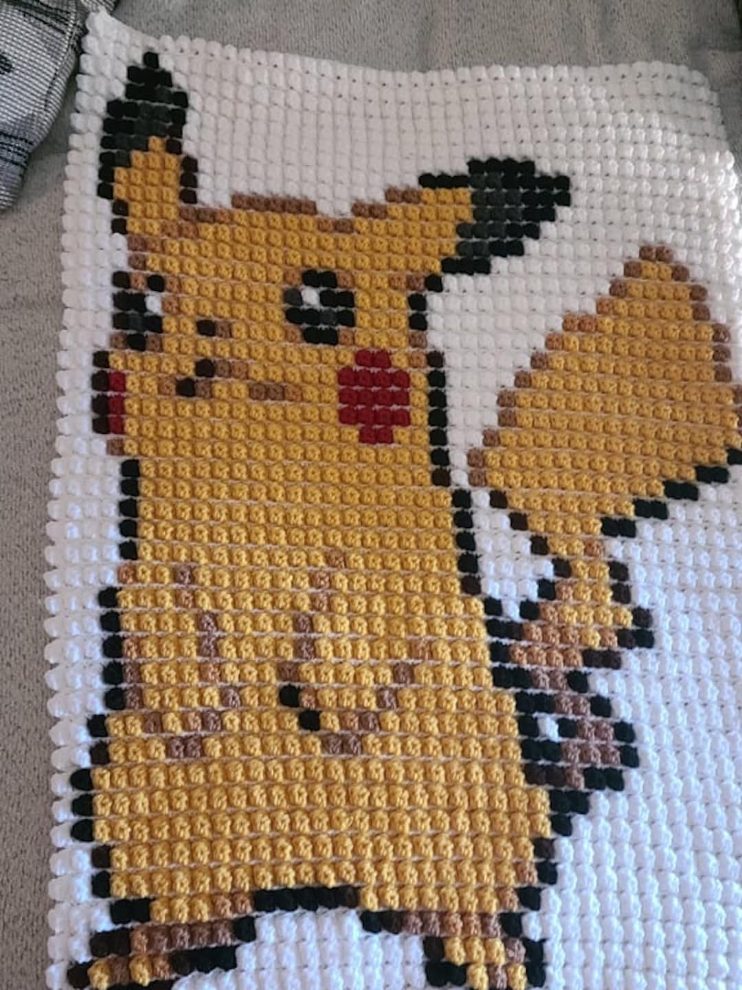 Pikachu Piece - Bobble Stitch - Crochet Pattern - Etsy
