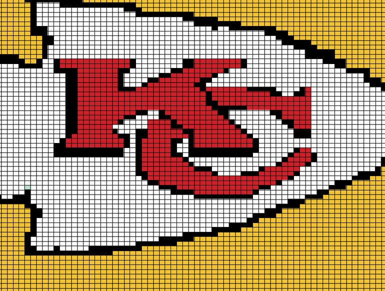 Chiefs Blanket - Bobble Stitch - Crochet Pattern - Etsy