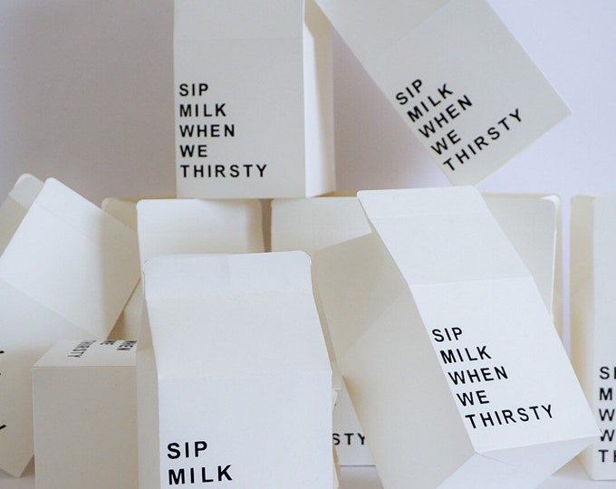 Custom Milk Box Favor Boxes - Etsy