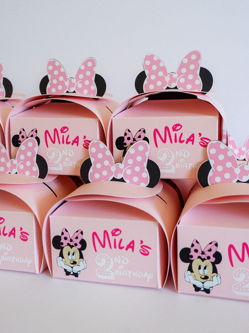 Minnie Mouse Inspired Favor Boxes - Etsy