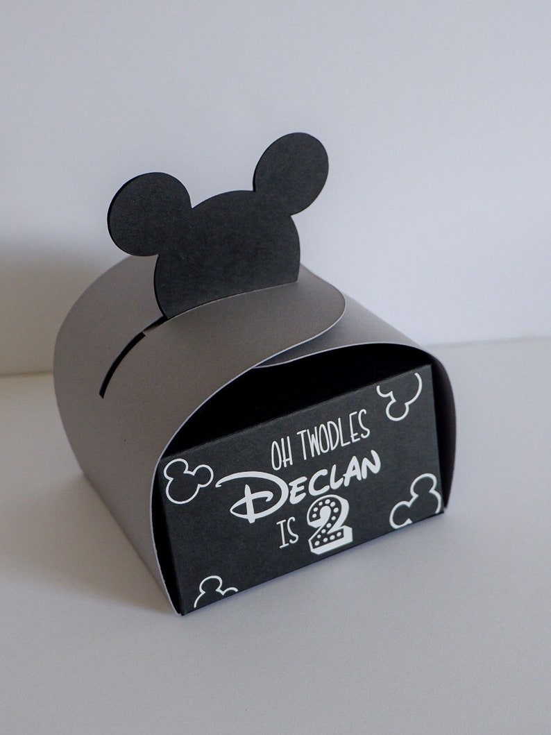 Custom Mickey Mouse Inspired Birthday Favor Boxes - Etsy