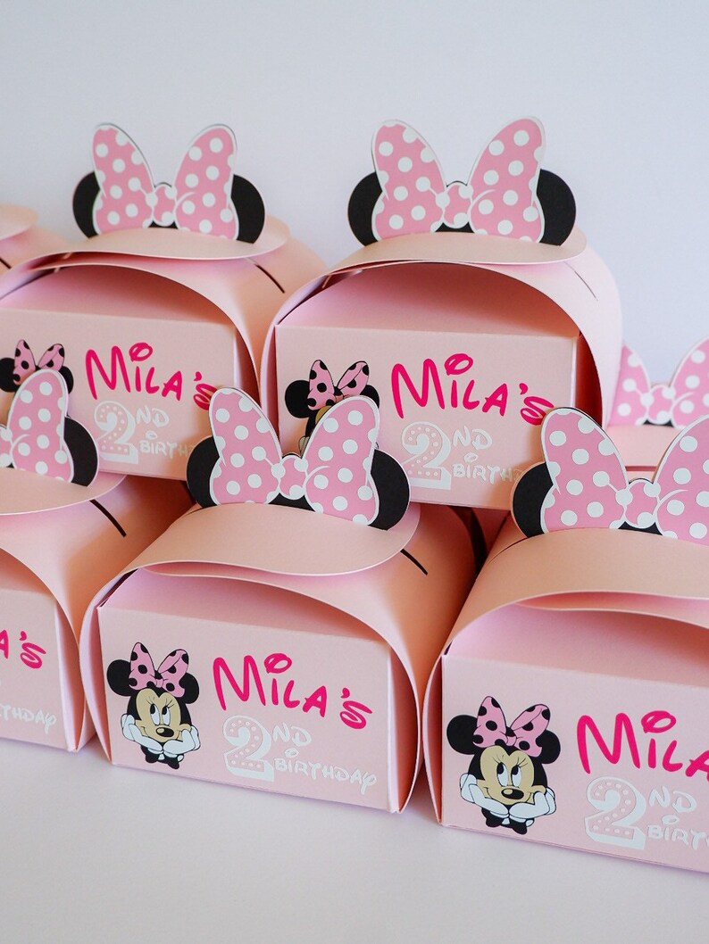 Minnie Mouse Inspired Favor Boxes - Etsy