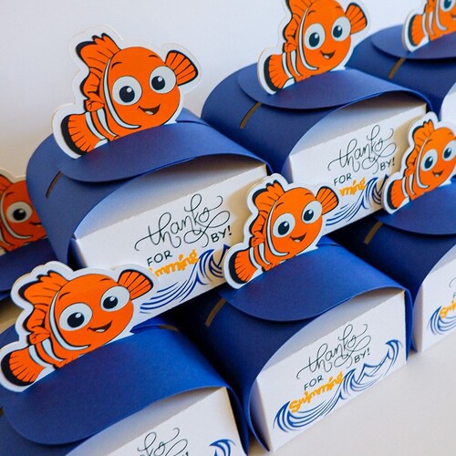 Finding Nemo Favor Boxes/custom Gable Boxes/ Finding Nemo - Etsy
