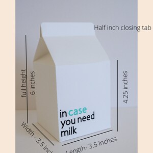Custom Milk Box Favor Boxes - Etsy