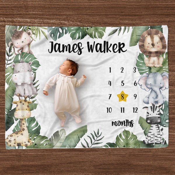Personalized Milestone Blanket - Etsy