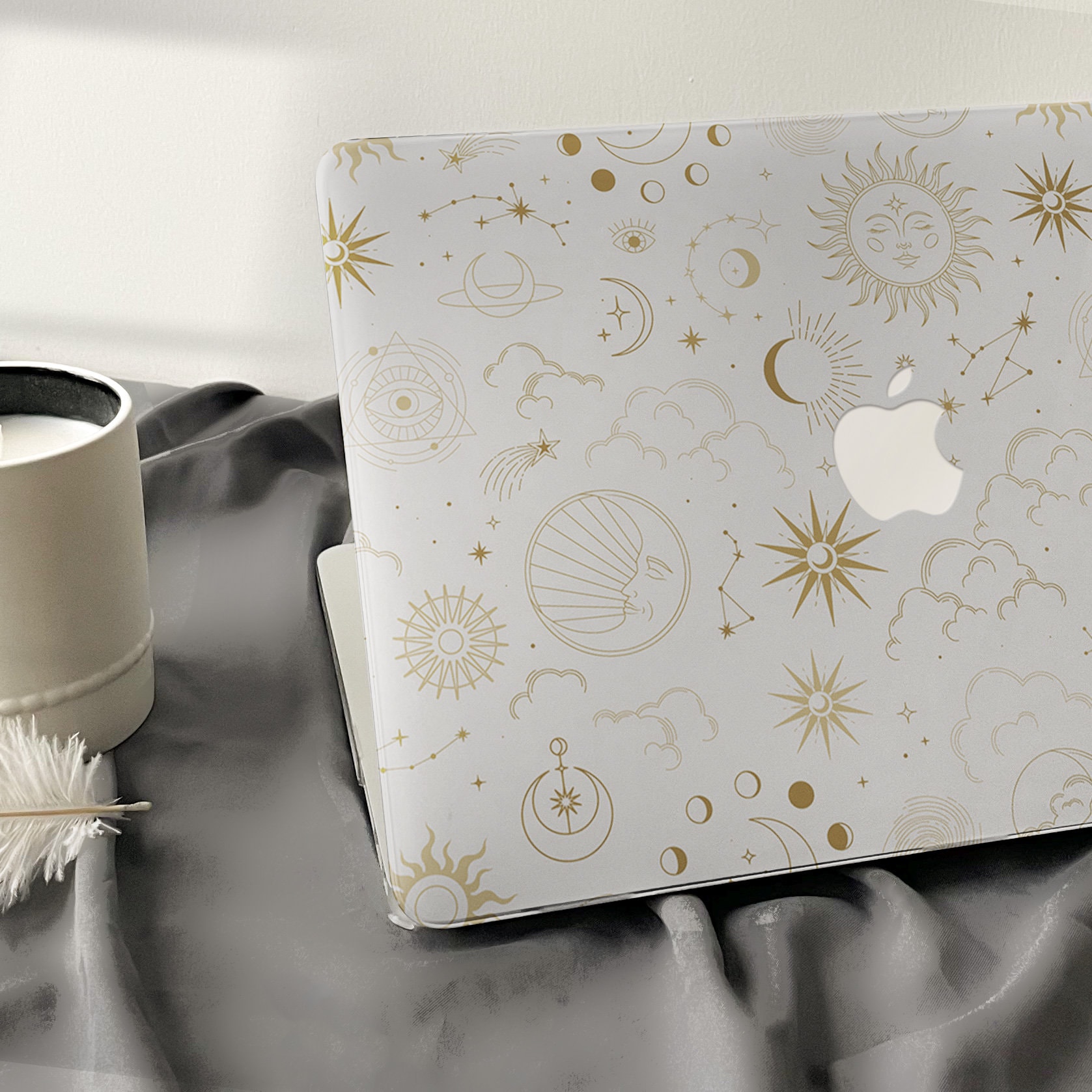 Sun Moon Star Space White Case Macbook Pro 13 2020 Macbook Air - Etsy