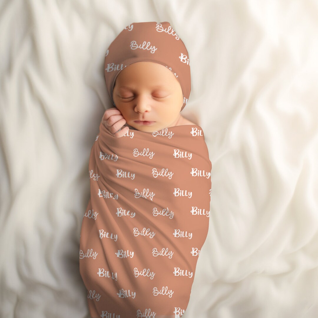 Personalized Newborn Swaddle Blanket,name Blanket,hospital Swaddle ...