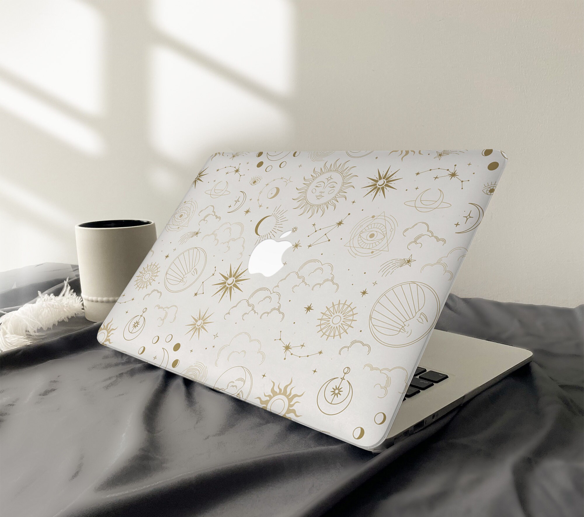 Sun Moon Star Space White Case Macbook Pro 13 2020 Macbook Air - Etsy