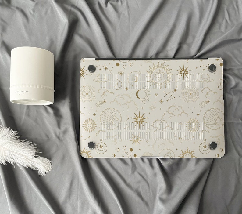 Sun Moon Star Space White Case Macbook Pro 13 2020 Macbook Air - Etsy