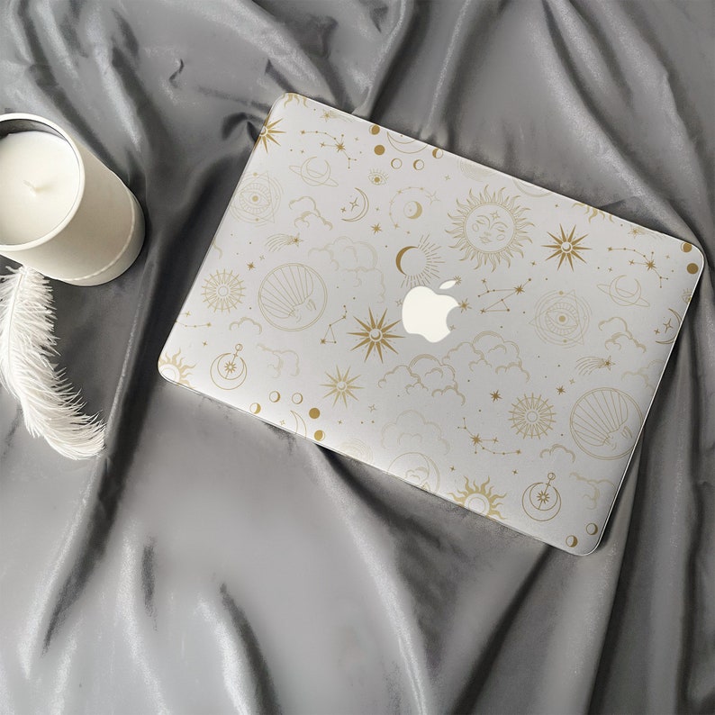 Sun Moon Star Space White Case Macbook Pro 13 2020 Macbook Air - Etsy