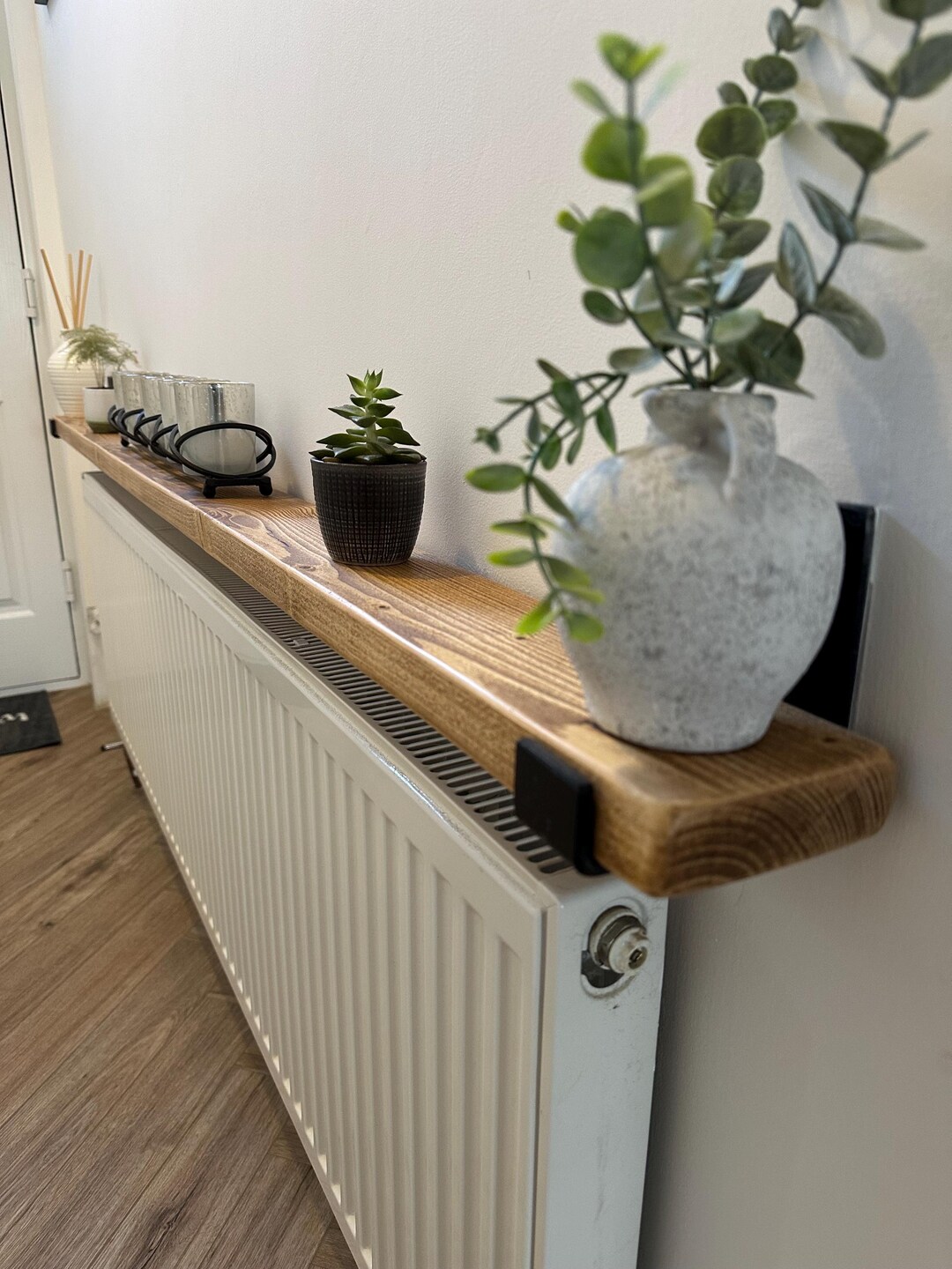 10cm Depth Radiator Shelf - Radiator Cover - Handmade - Rustic - Kiln ...