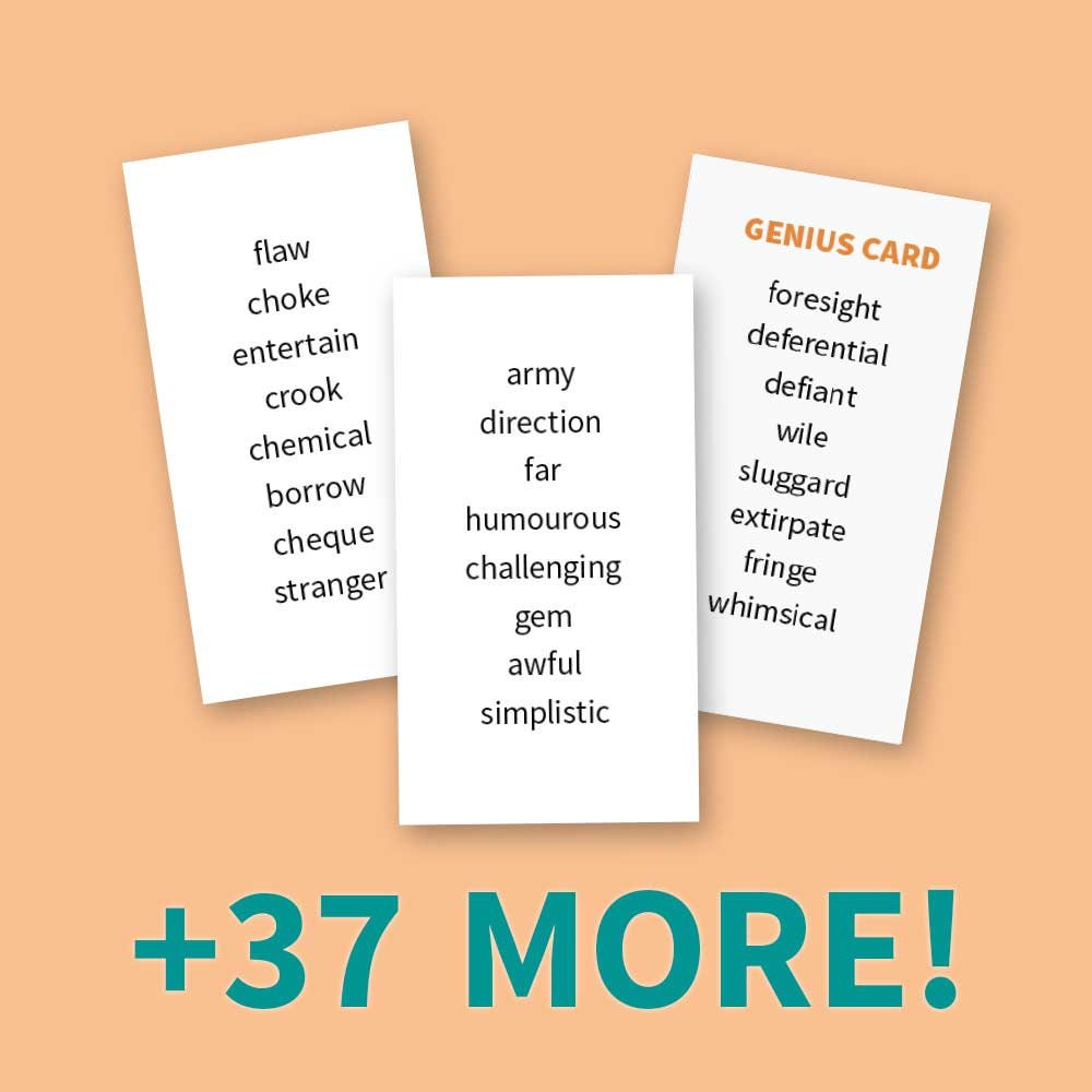 Describe It Advanced Version, Printable Word Game - Etsy