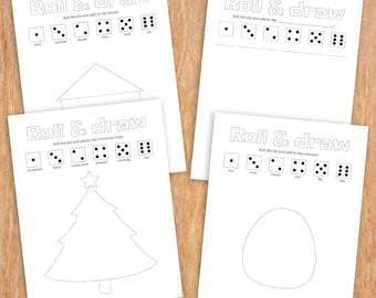 Roll-an-easter-bunny Roll and Draw a Bunny Game Spring Easter Dice ...