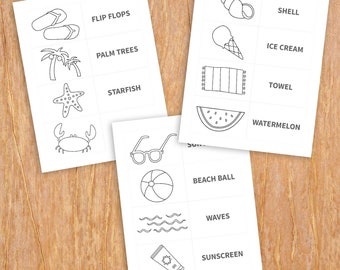 Summer Spot the Differences Activity (Instant Download) - Etsy