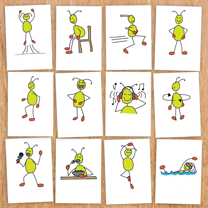 Simon Says French Flashcards – Basic French Verbs With Fun, Original ...