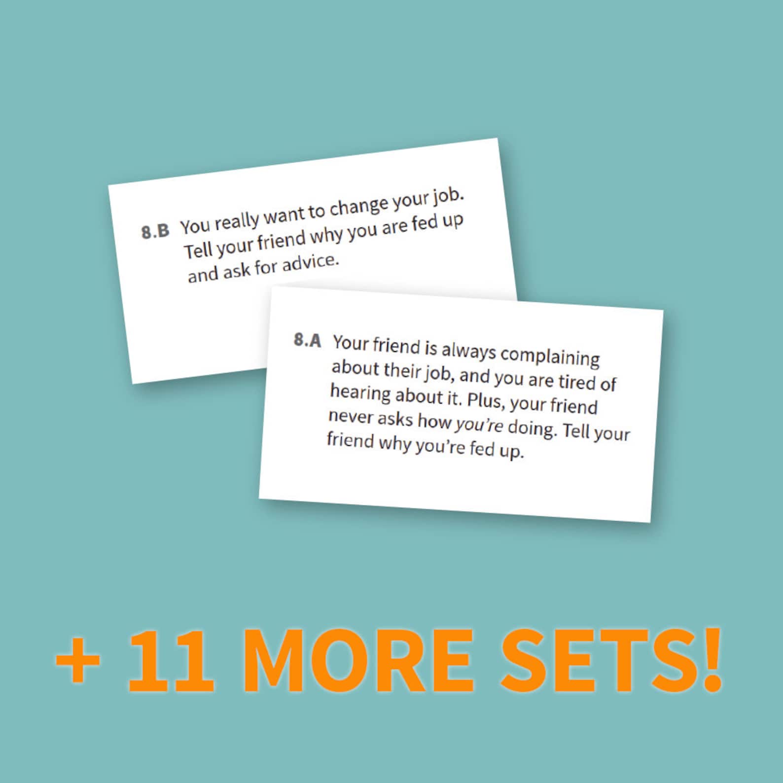 Role Playing Game, Printable Card Game, ESL Activity Adults - Etsy