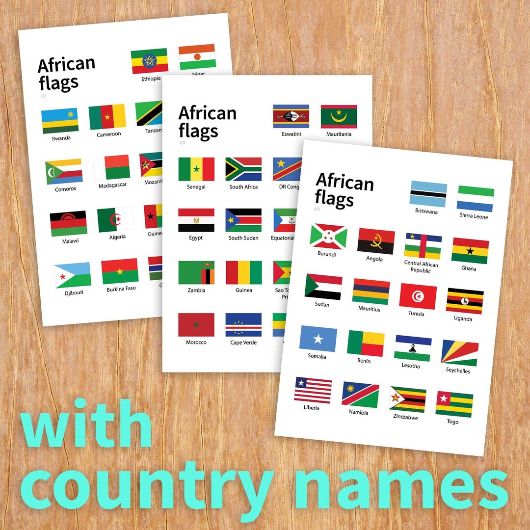 African Flag Worksheets, Black History Month Activity - Etsy