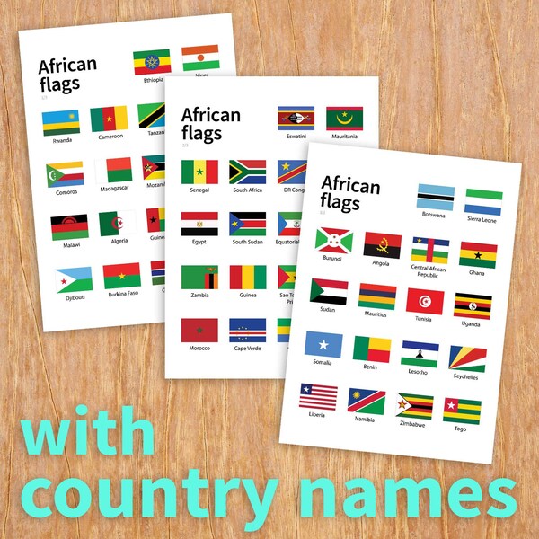 African Worksheets - Etsy
