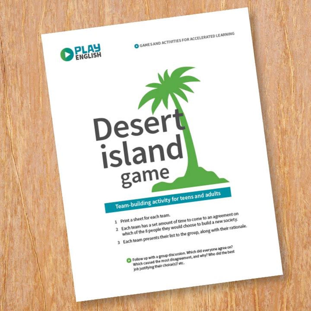 Desert Island Team-building Activity, Printable Team Game - Etsy