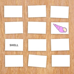 Summer Colour and Match Game, Printable Kids Summer Activity - Etsy