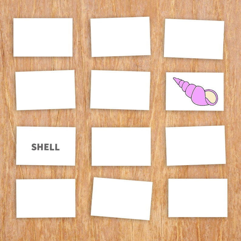 Summer Colour and Match Game, Printable Kids Summer Activity - Etsy