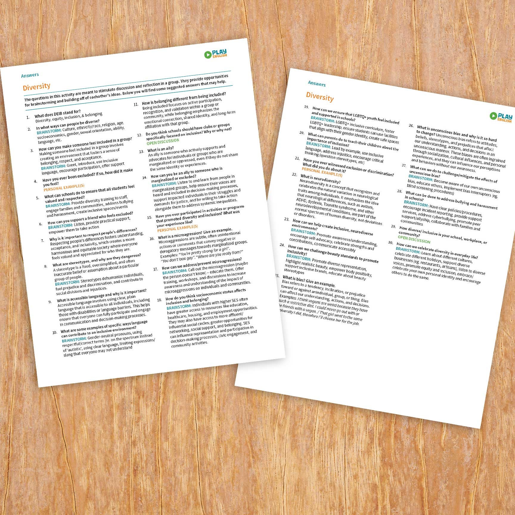 Diversity Flashcards, DE&I Discussion Questions, Extended Set - Etsy