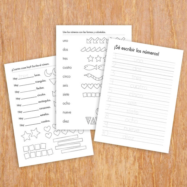 Spanish Worksheet Bundle - Etsy