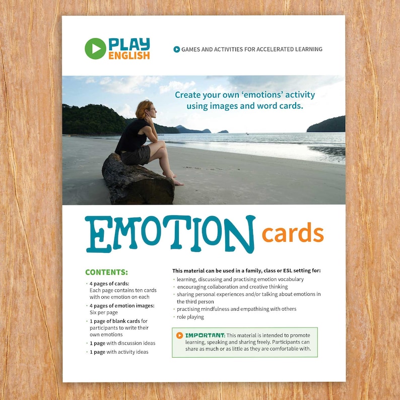 Emotions Card Game, Printable Mindfulness Activity - Etsy