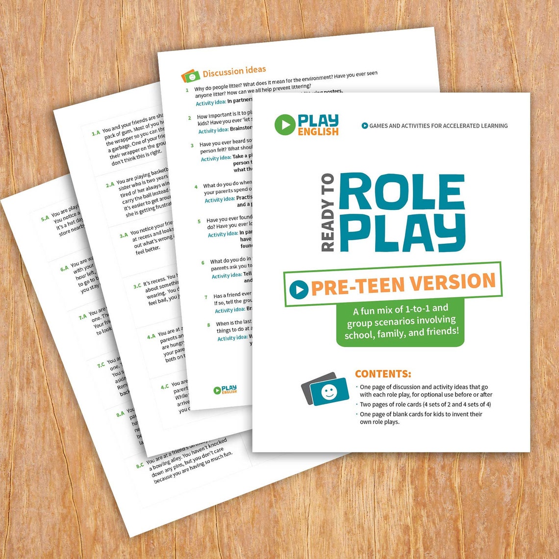 Kid/pre-teen Role Play Cards, Printable Role Play Activity - Etsy
