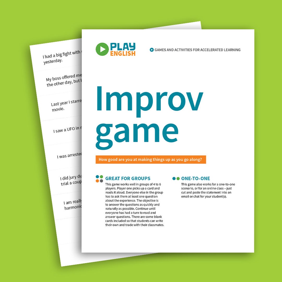 Improv Game ESL Printable Game Kids Card Game Etsy improv-game-esl-printable-game-kids-card-game-etsy