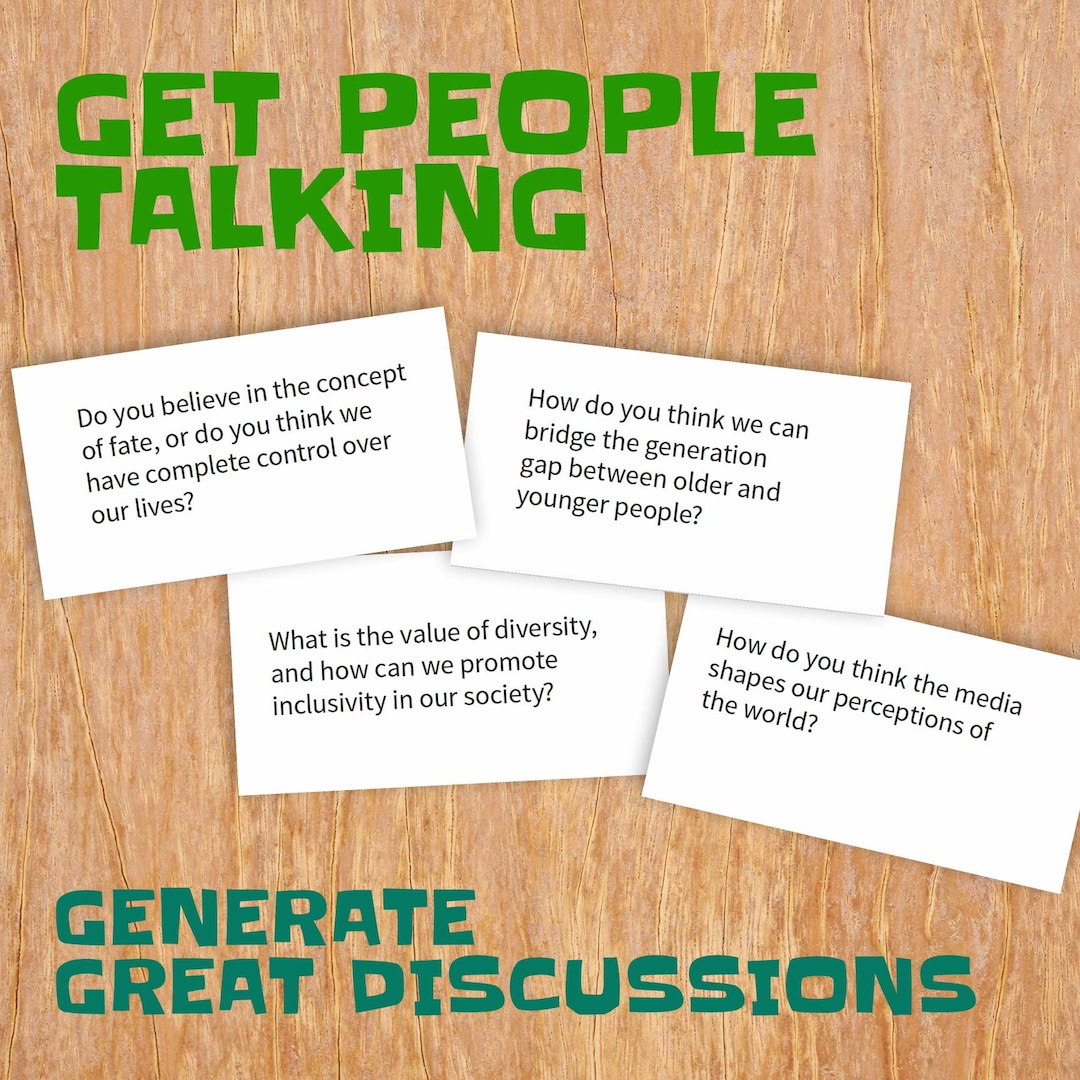 Question Flashcards, Thought-provoking Question Cards for Teens and ...