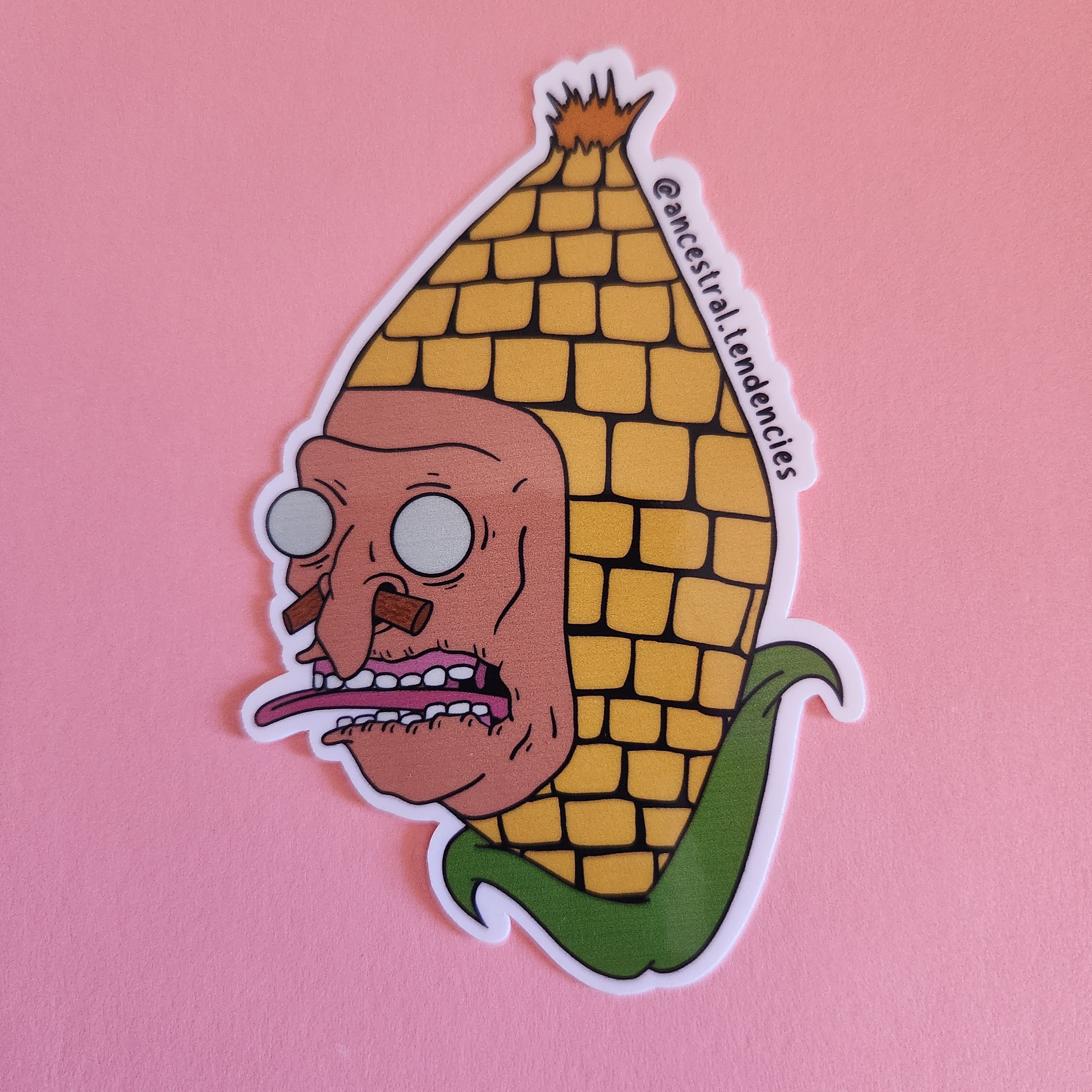 Elotero Sticker, Corn Man Sticker, Original Art Sticker Crusty Vato ...