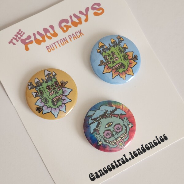 Creepy Buttons - Etsy