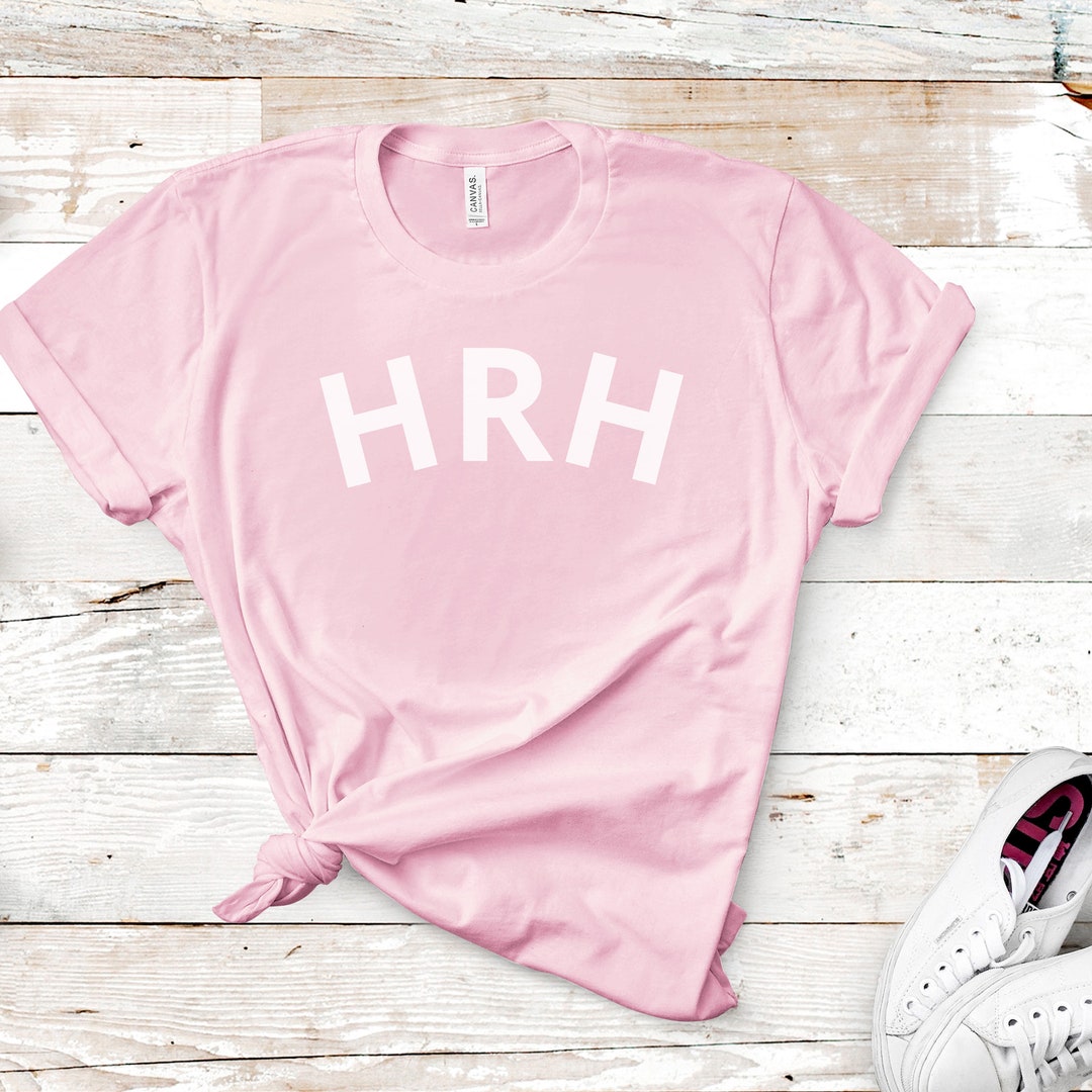 HRH T-shirt: Light Pink Royal Inspired Tee - Etsy