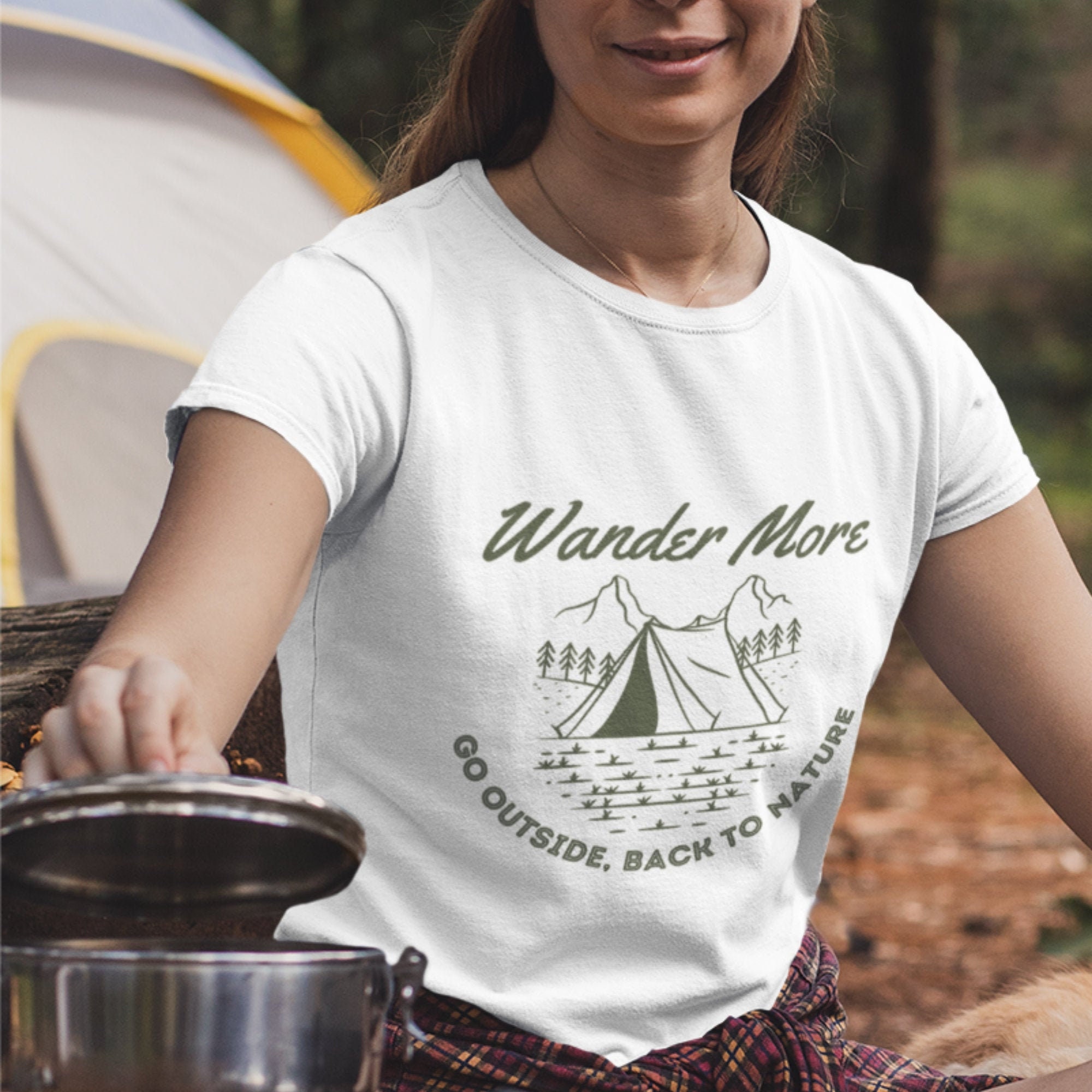 Wander More Shirt, Travel Tee, Wanderlust Shirt, Glamping Tee, Hiking T ...