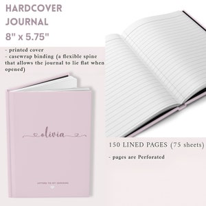 Personalized Hardcover Journal: Custom Name Notebook, Gift for Son or ...