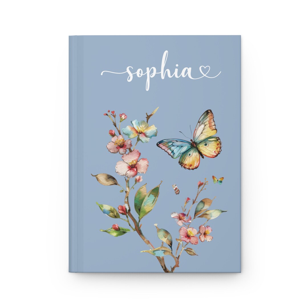 Personalised Notebook Wildflowers Notebook Personalized Floral Journal ...