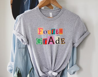 4th Team Fourth Grade Teacher Shirt PICK YOUR COLORS Tee - Etsy