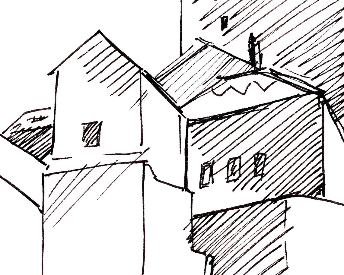 Mostar Wall Art Bosnia Poster of Original Drawing Pen and - Etsy