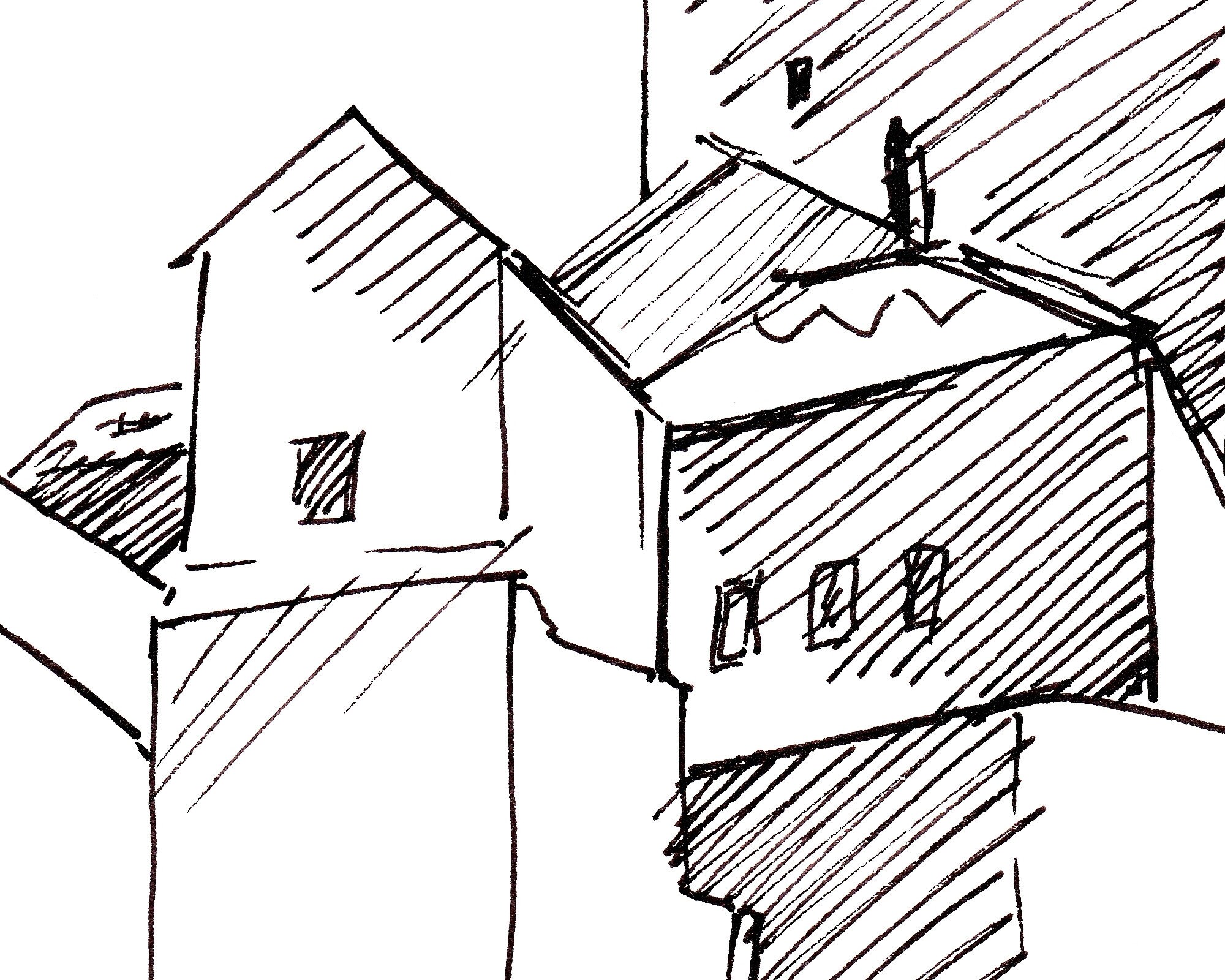 Mostar Wall Art, Bosnia Poster of Original Drawing, Pen and Ink Sketch ...