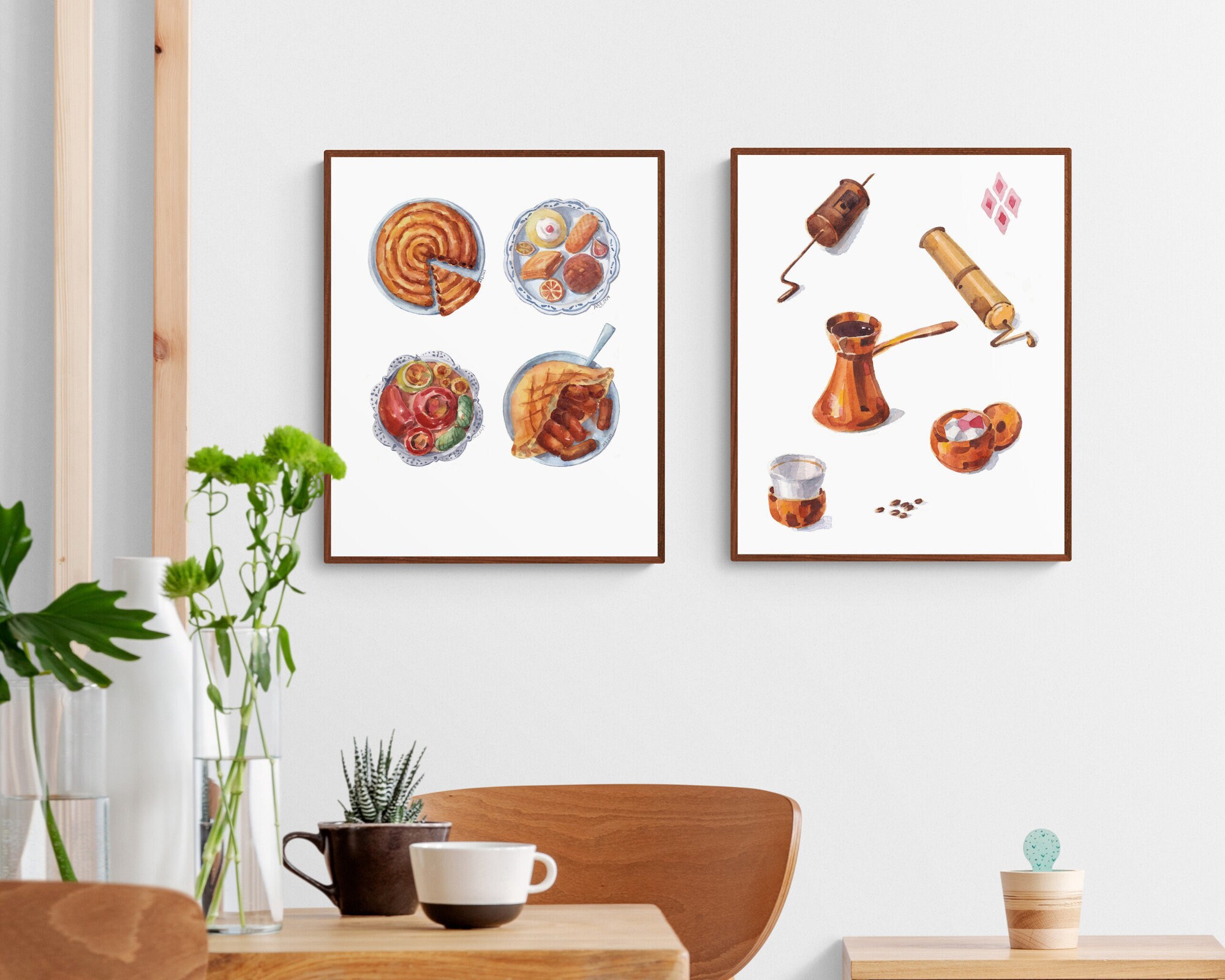 Balkan Cuisine Print Bosnia Food Serbia Kitchen Montenegro - Etsy