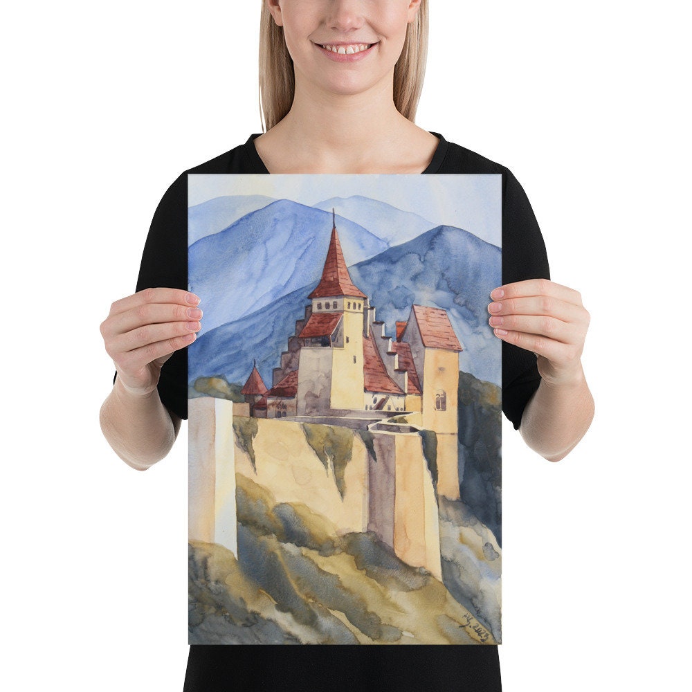 Ostrožac Stari Grad, Gothic Style Castle, Bosnia Art, Bosnian Poster ...