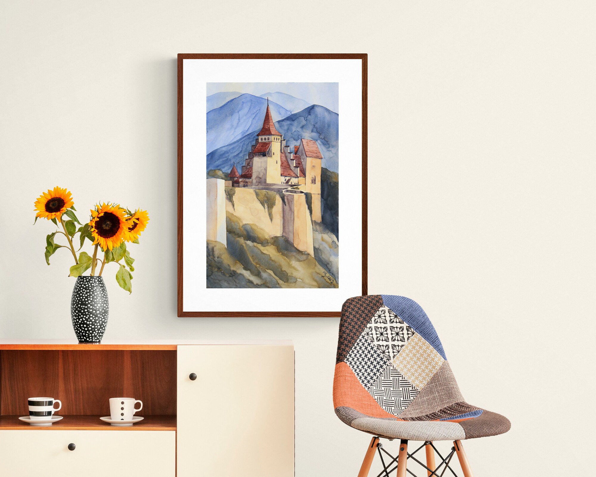 Ostrožac Stari Grad, Gothic Style Castle, Bosnia Art, Bosnian Poster ...