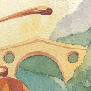 Bosnia Art Bosnian Coffee Poster of Original Watercolor Painting, Bosna ...