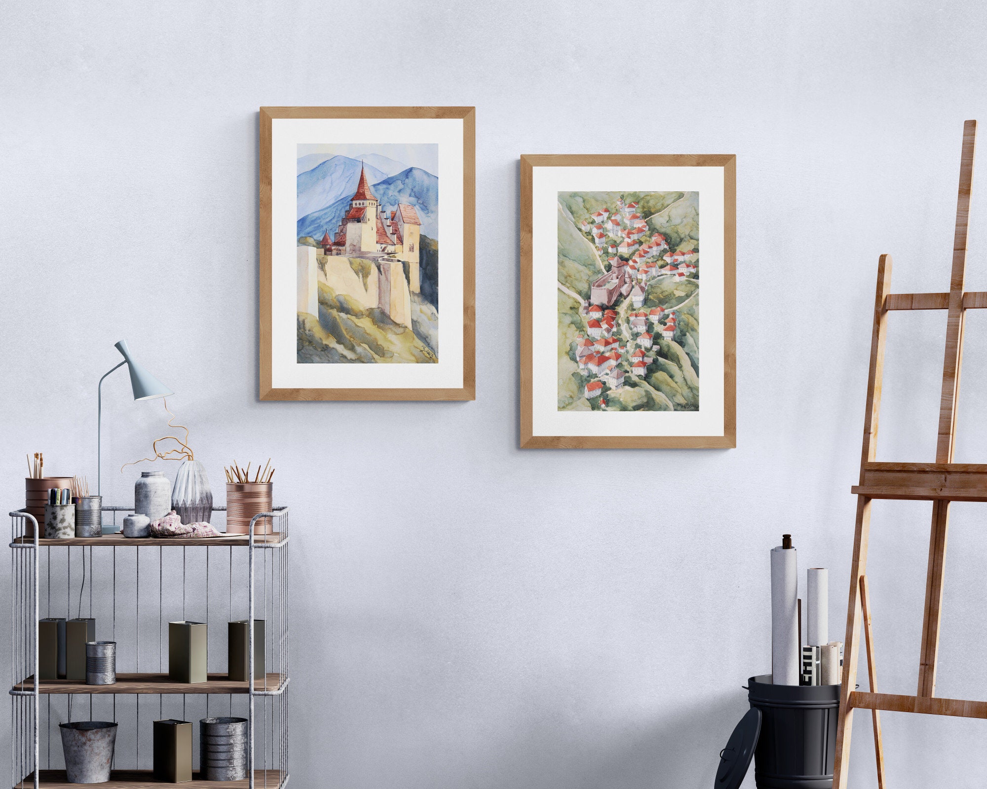 Ostrožac Stari Grad, Gothic Style Castle, Bosnia Art, Bosnian Poster ...