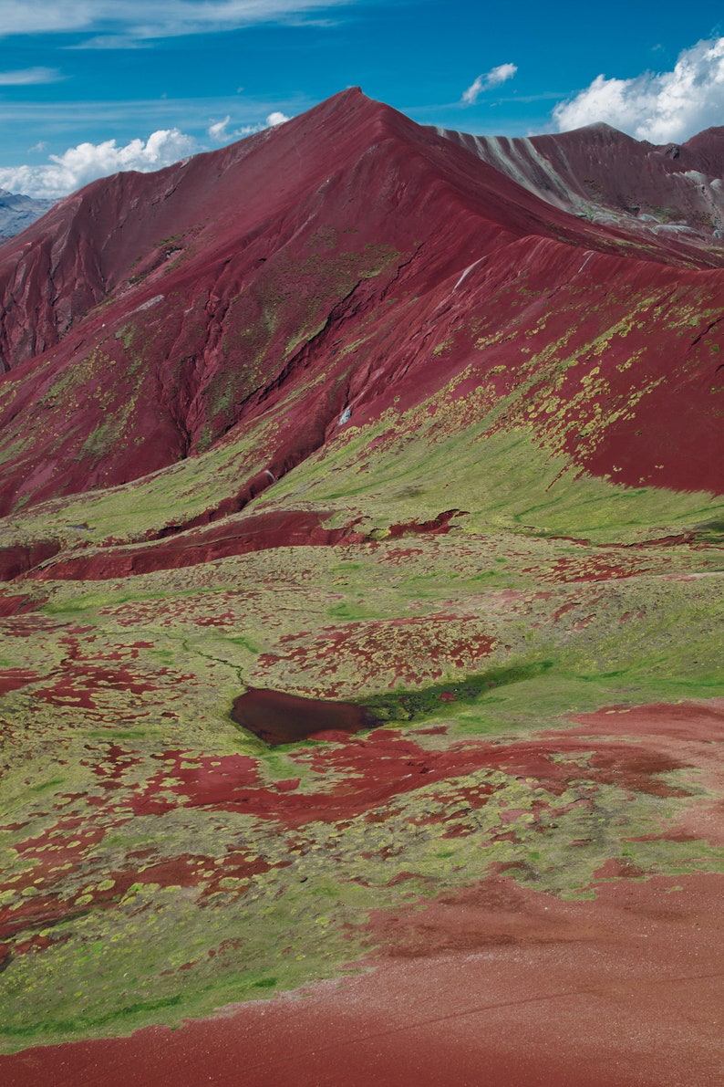 Red Mountain Wall Art Photography | Rainbow Mountain | Peru | Travel ...