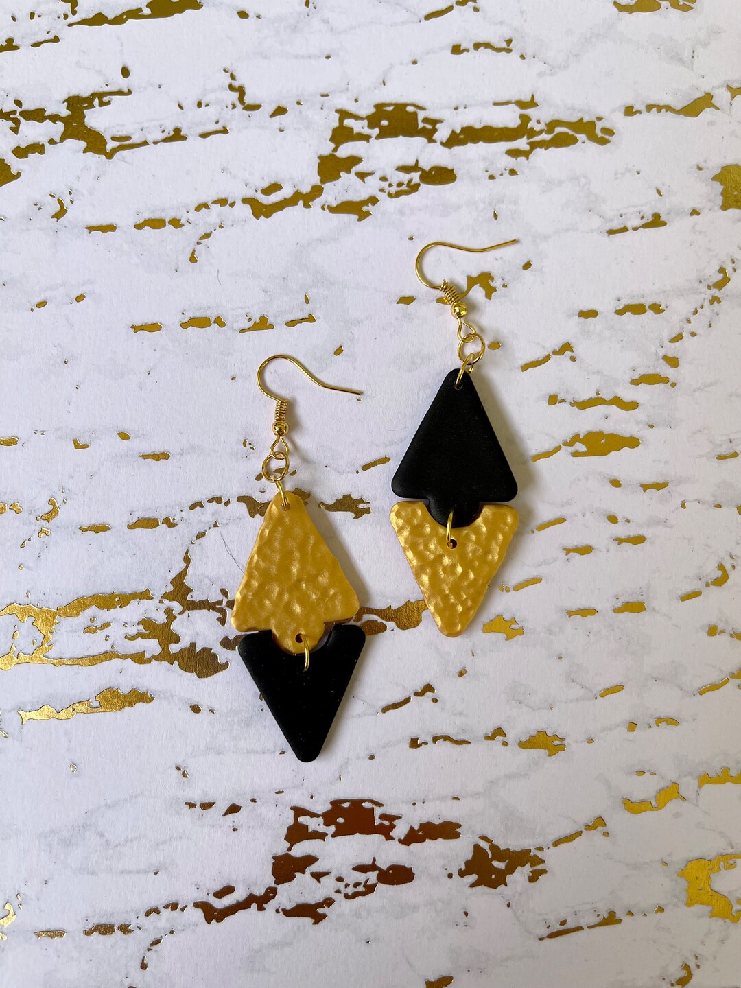 Duality in Dangle Delights Ponca & Otoe Artisan's Creation: Handmade Polymer Clay Earrings Gifts ...