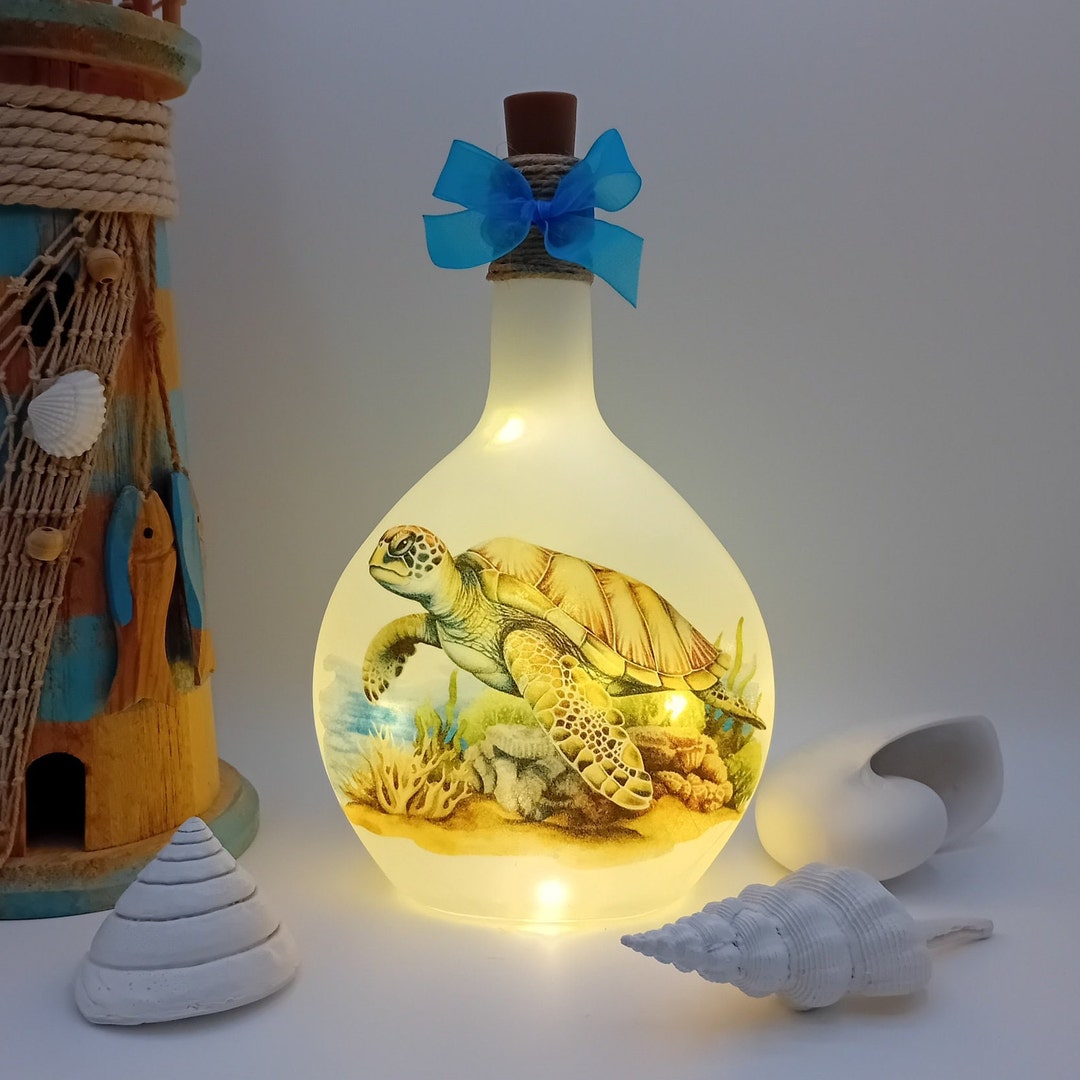 Turtle Light up Bottle. Turtle Bottle Light. Turtles. Turtle Gift ...